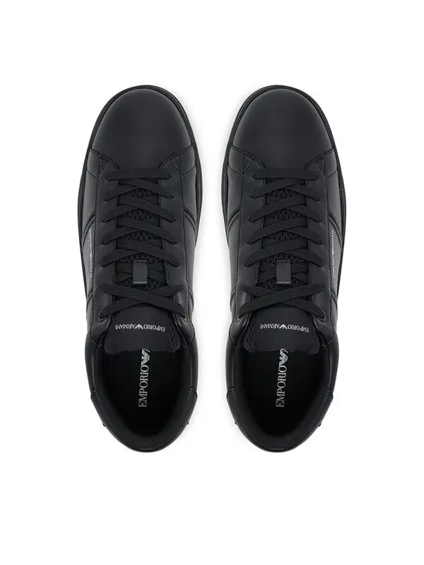 Emporio Armani Panelled Lace-up Low Top Sneakers