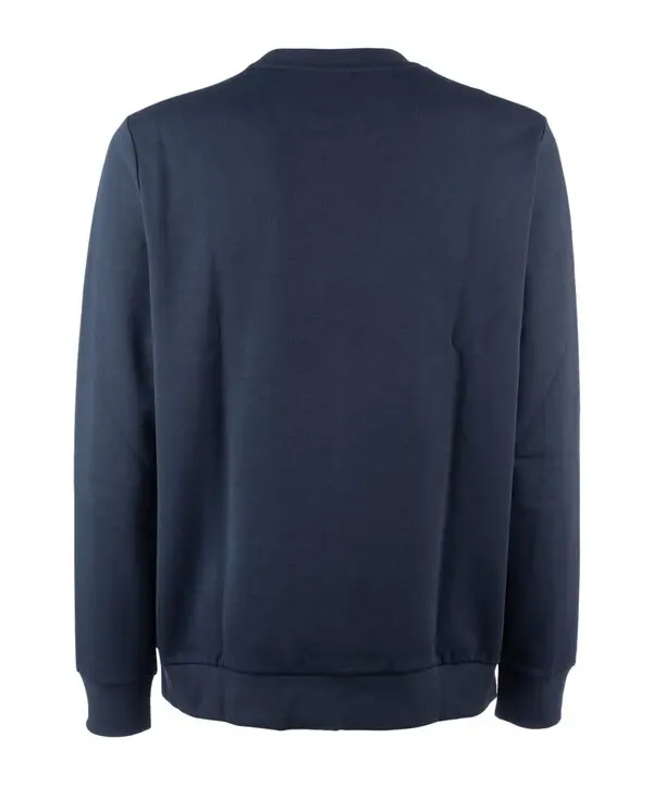 Hugo Boss Crewneck Sweatshirt With Logo Plaque - Blue