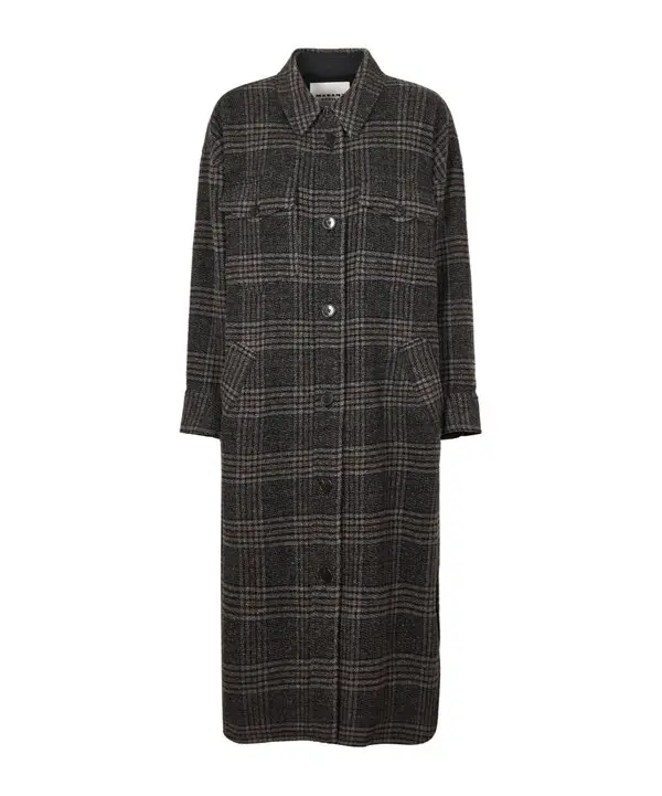 Isabel Marant Étoile Checked Buttoned Coat