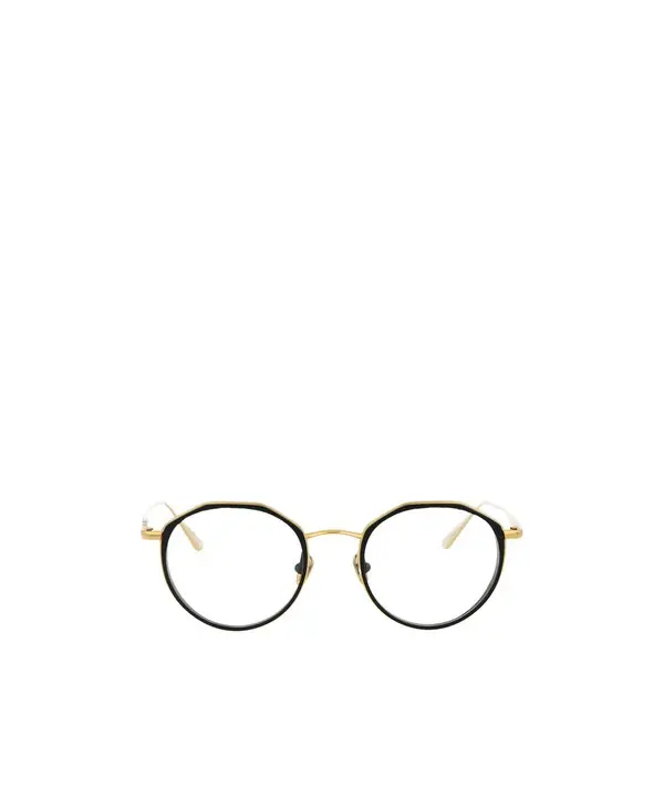 Linda Farrow Geometric Frame Eyeglasses - Black