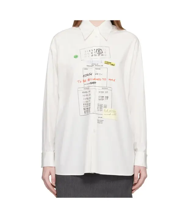 MAISON MARGIELA Graphic Print Buttoned Shirt