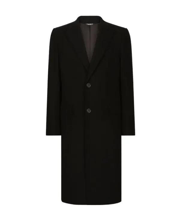 Dolce & Gabbana Single-breasted Tailored Coat With Peak Lapel