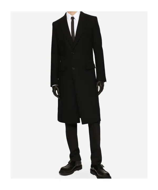 Dolce & Gabbana Single-breasted Tailored Coat With Peak Lapel