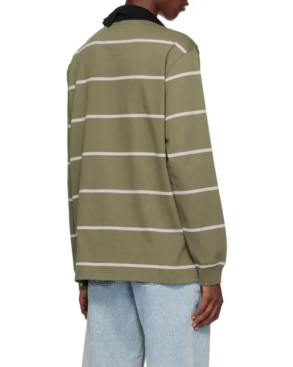 Y/project Layered Striped Button-up Hoodie