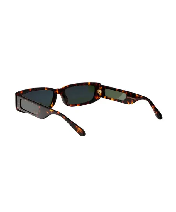 Linda Farrow Geometric Sunglasses - Green