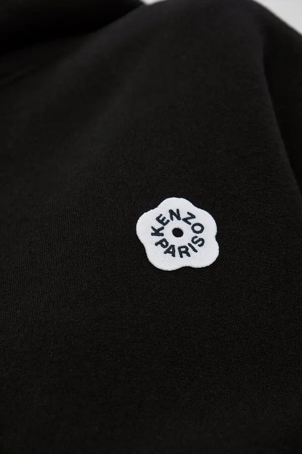 Kenzo Logo Patch Hoodie - Black