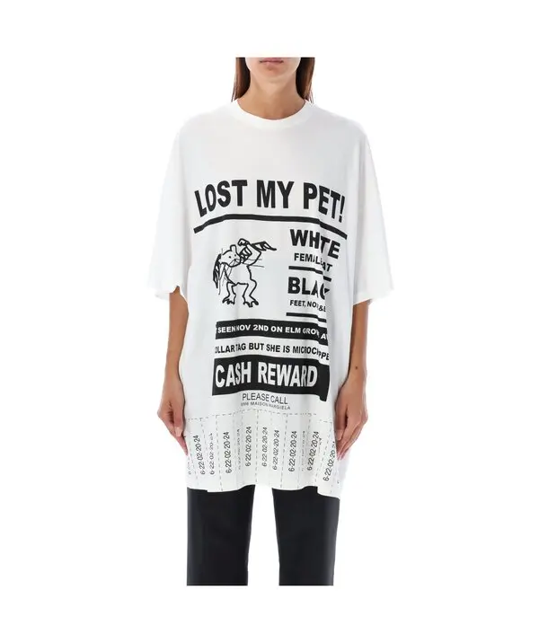 MAISON MARGIELA Lost Pet" Oversized Graphic T-shirt