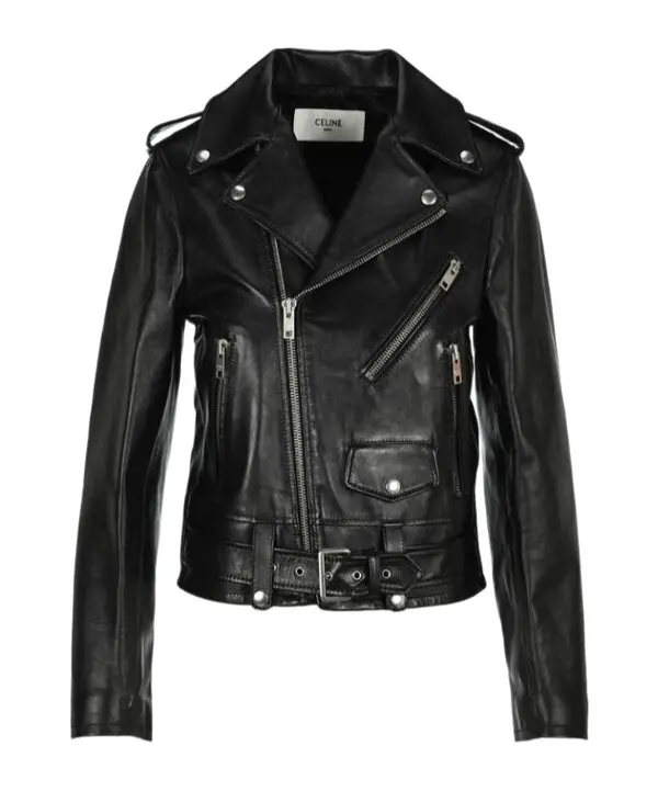 Celine Long Sleeve Leather Jacket