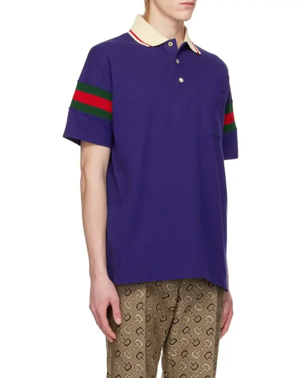 Gucci Stripe-detail Polo Shirt