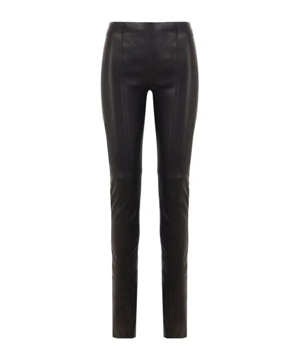 ANN DEMEULEMEESTER Paneled Skinny Leather Pants