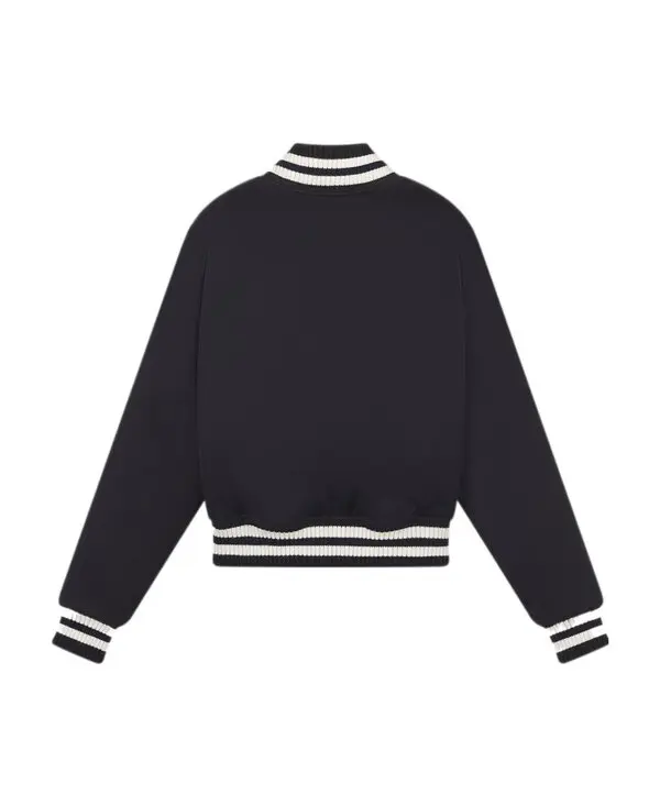 Maison Kitsuné Fox Head Patch Bomber Jacket - Black