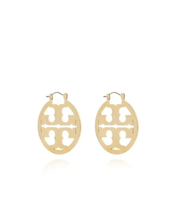 Tory Burch Miller Oval Hoop Earrings - Yellow