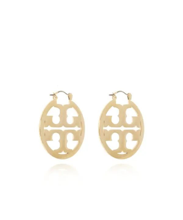 Tory Burch Miller Oval Hoop Earrings