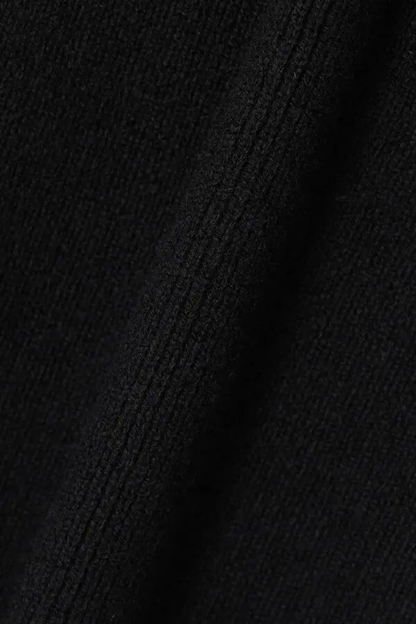 Arch4 Rosa Cashmere Ribbed V-neck Midi Dress