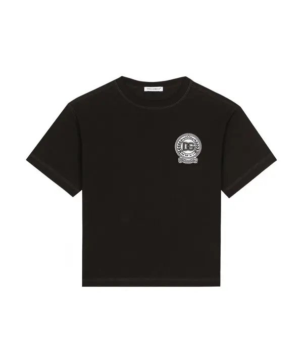 Dolce & Gabbana Dg Embroidered T-shirt - Black