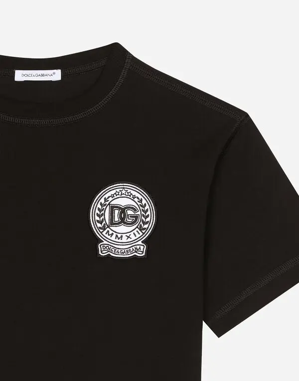 Dolce & Gabbana Dg Embroidered T-shirt - Black
