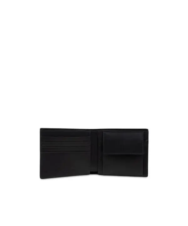 Burberry Logo Plaque Checked Bi-fold Wallet