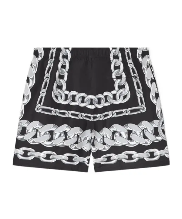Versace Medusa Chains Printed Swim Shorts