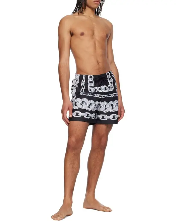 Versace Medusa Chains Printed Swim Shorts