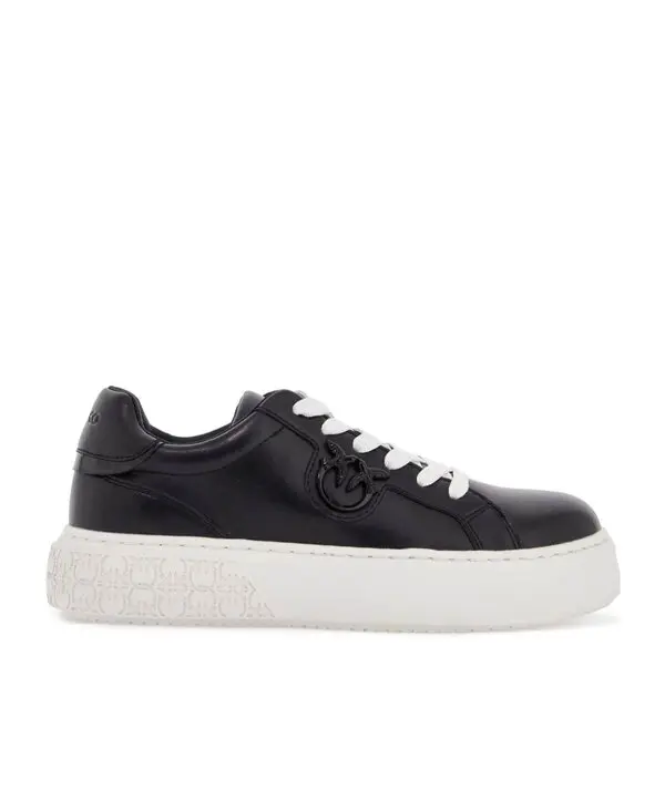 Pinko Logo Patch Platform Sneakers - White