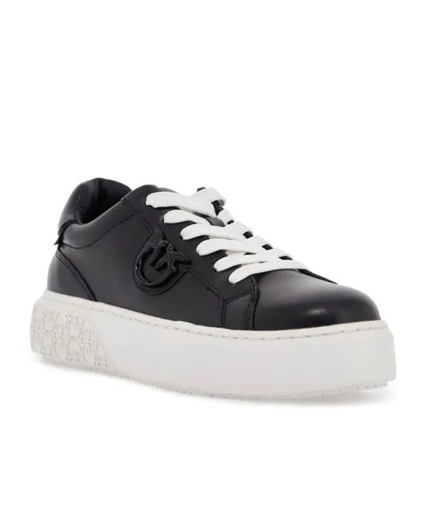 Pinko Logo Patch Platform Sneakers - White