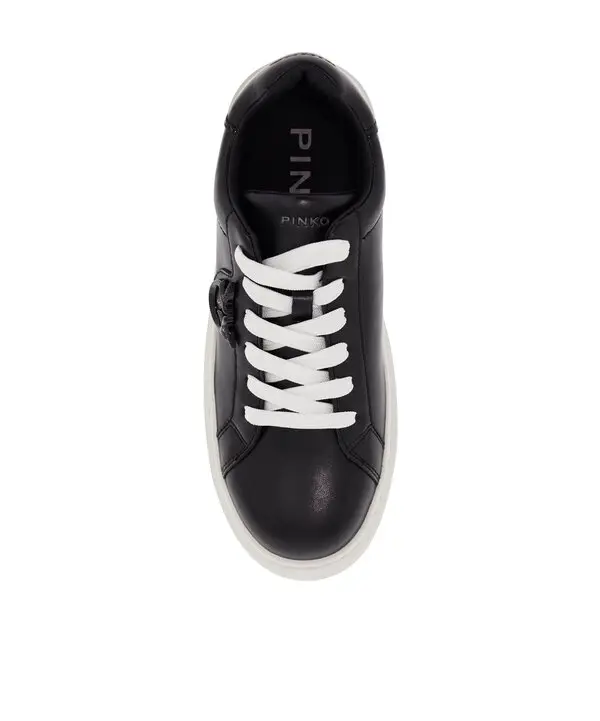 Pinko Logo Patch Platform Sneakers - White