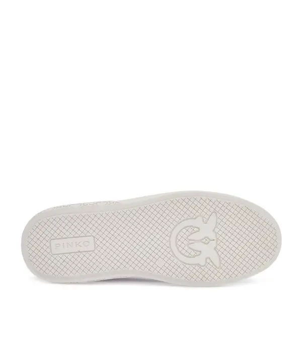 Pinko Logo Patch Platform Sneakers - White