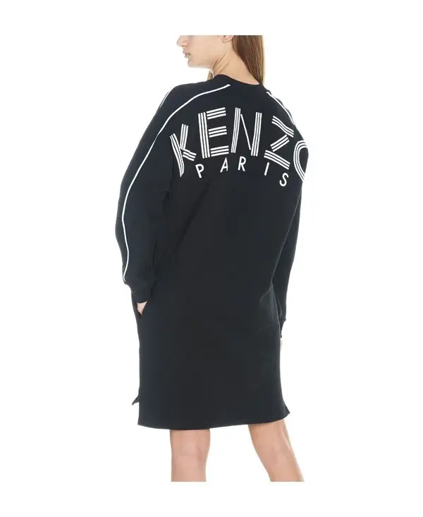 Kenzo Logo Print Cotton Sports Dress