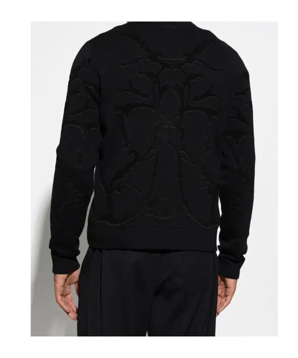 Versace Long-sleeved Zipped Cardigan