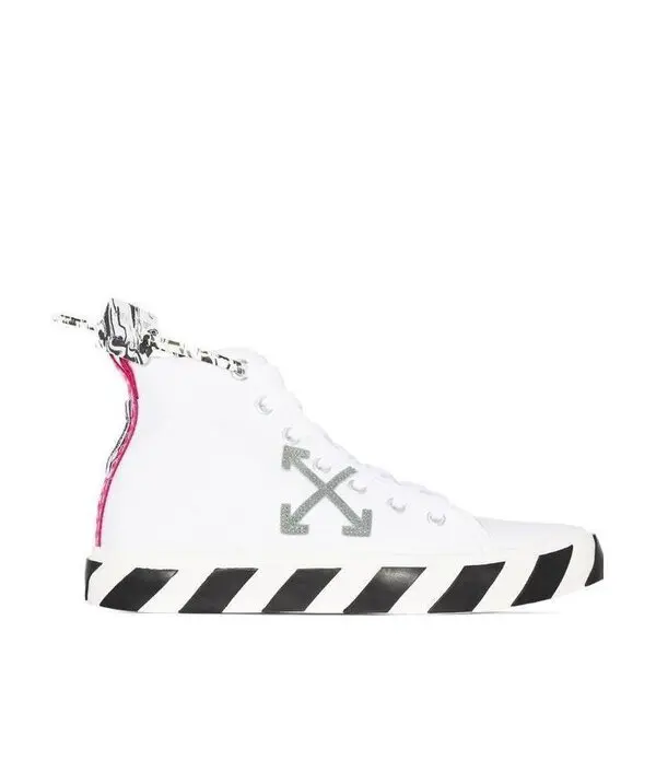 Off-White Vulcanized Mid-top Sneakers - White