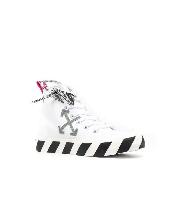Off-White Vulcanized Mid-top Sneakers - White