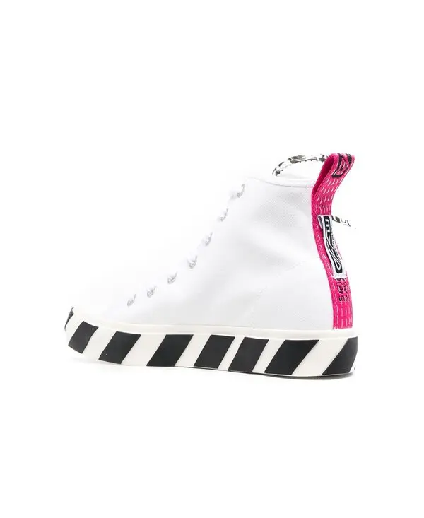 Off-White Vulcanized Mid-top Sneakers - White