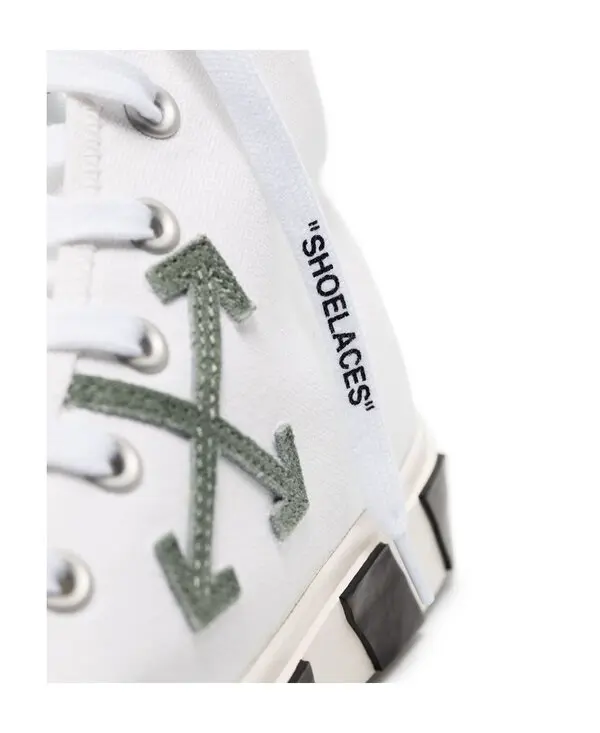 Off-White Vulcanized Mid-top Sneakers - White