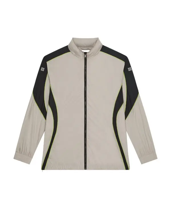Givenchy Oversized Jogger Jacket With Contrast Stripes - Nude