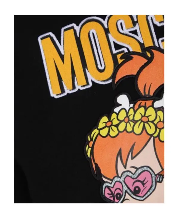 Moschino The Flintstones Printed Hoodie - Black