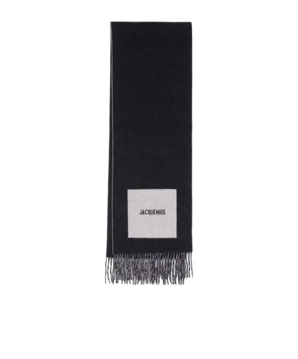 Jacquemus The Rond Carré Scarf - Black