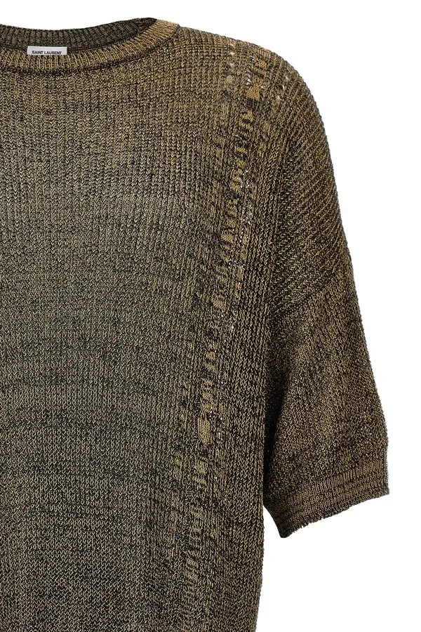 Saint Laurent Crewneck Short-sleeved T-shirt