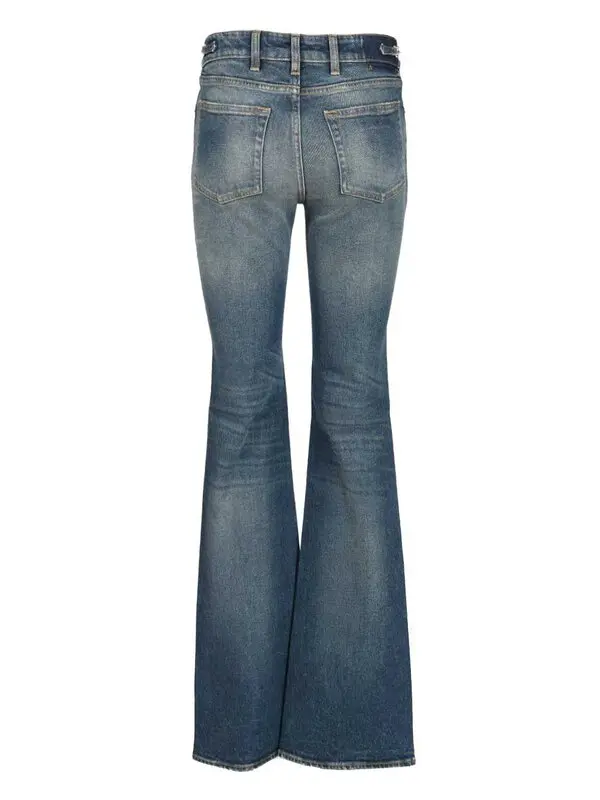 GOLDEN GOOSE Flared Jeans With Gold Chain Detail