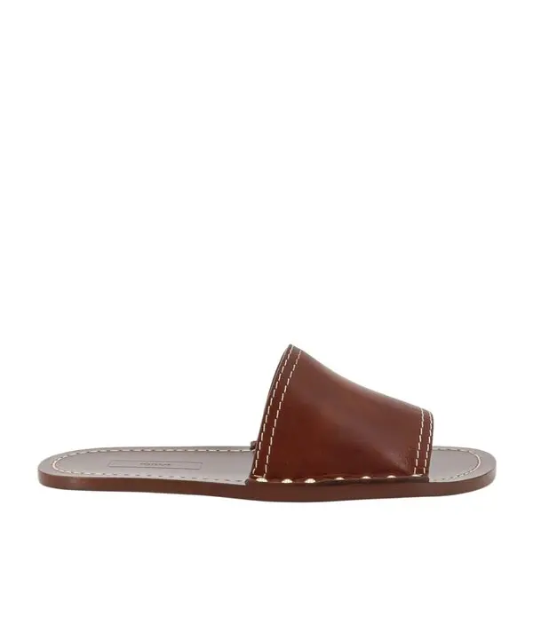 TOTEME Studded Open Toe Slides