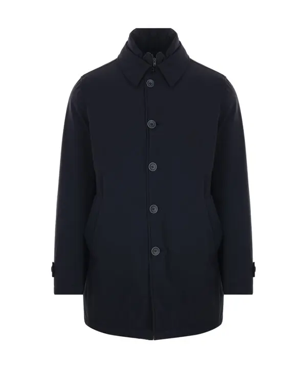 Herno Buttoned Layered Effect Coat