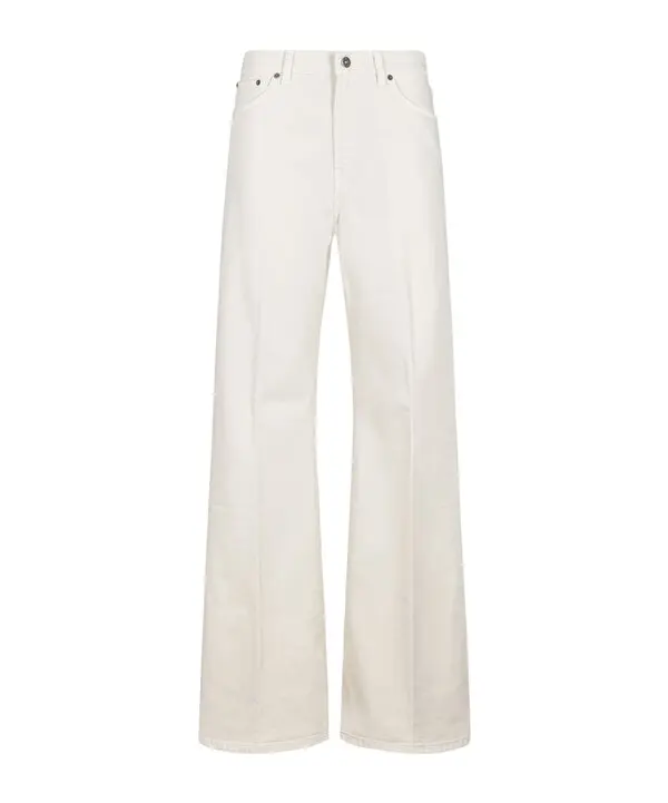 DONDUP High-rise Straight-leg Jeans - White