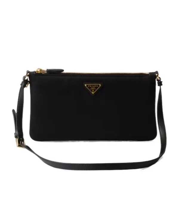Prada Re-nylon Pouch With Enamelled Logo