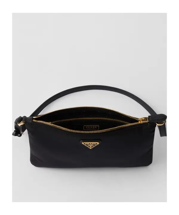 Prada Re-nylon Pouch With Enamelled Logo