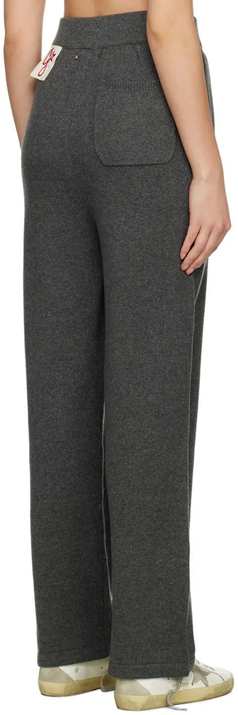 GOLDEN GOOSE Gray Cashmere Blend Joggers - Black