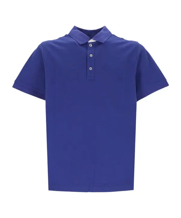 FAY Logo-embroidered Polo Shirt - Blue