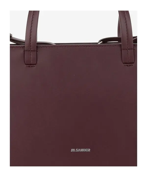 JIL SANDER Logo Detailed Tote Bag