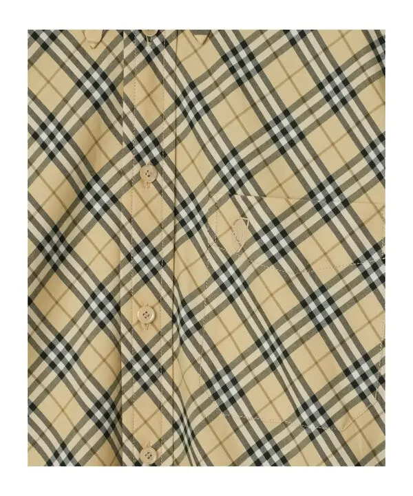 Burberry Check-pattern Long-sleeve Shirt - Grain