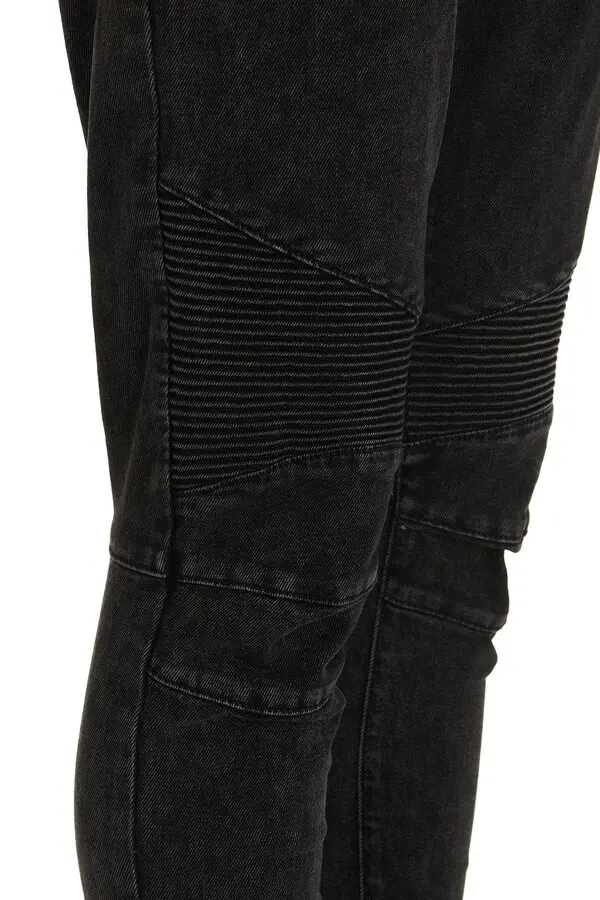 Balmain Zipped Pocket Skinny Jeans - Black
