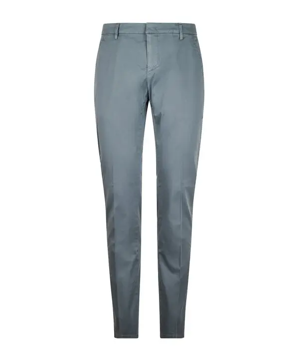 DONDUP Slim Fit Tapered Trousers - Gray