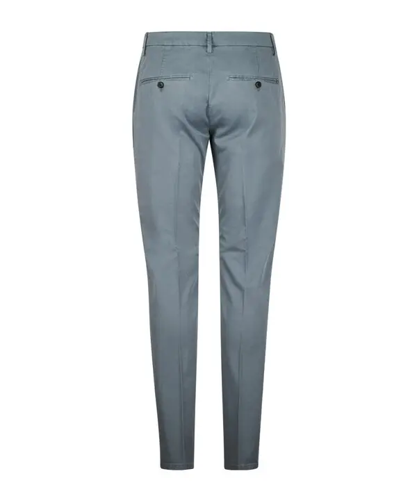 DONDUP Slim Fit Tapered Trousers - Gray